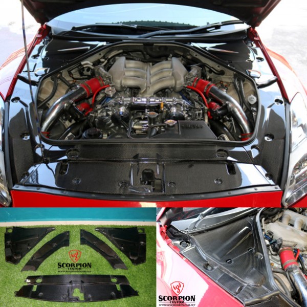NISSAN GTR 35 ENGINE PANEL CARBON COVER ( MG 106 )